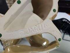 Jaru cubist figure glazed ceramic sculpture on display mirror - Hurley ...