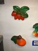 Wall hangings: five chalkware fruit/vegetable wall plaques - Hurley ...