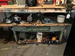 Contents on and under table: turtle figures, table fountain, watering ...