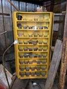 Yellow hardware unit w/ contents - Hurley Real Estate & Auctions