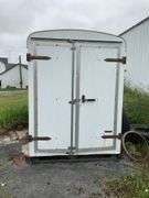 Danzer Morrison utility trailer no wheels 8 ft x 5 ft x 6 ft 5 in, no ...
