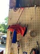 Wall lot: push broom, Webster duster, hand tools, misc - Hurley Real ...