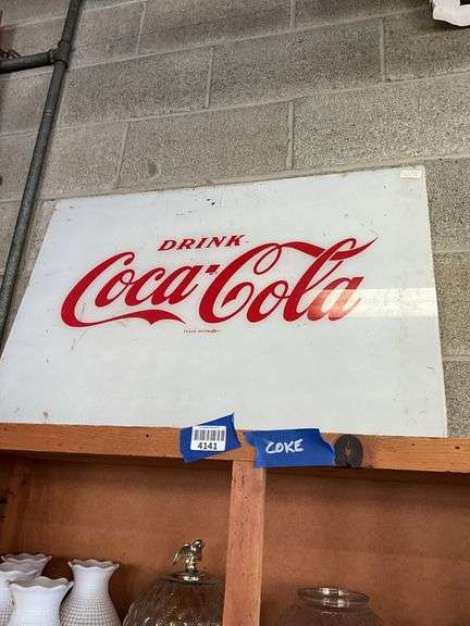 Vintage Drink Coca-Cola sign - Hurley Real Estate & Auctions