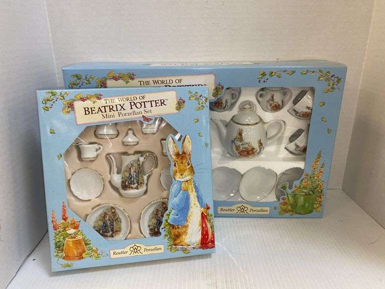 Two Peter Rabbit mini teasets in boxes - Hurley Real Estate & Auctions