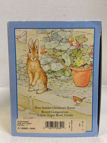 Wedgwood Peter Rabbit mini teaset in box - Hurley Real Estate & Auctions