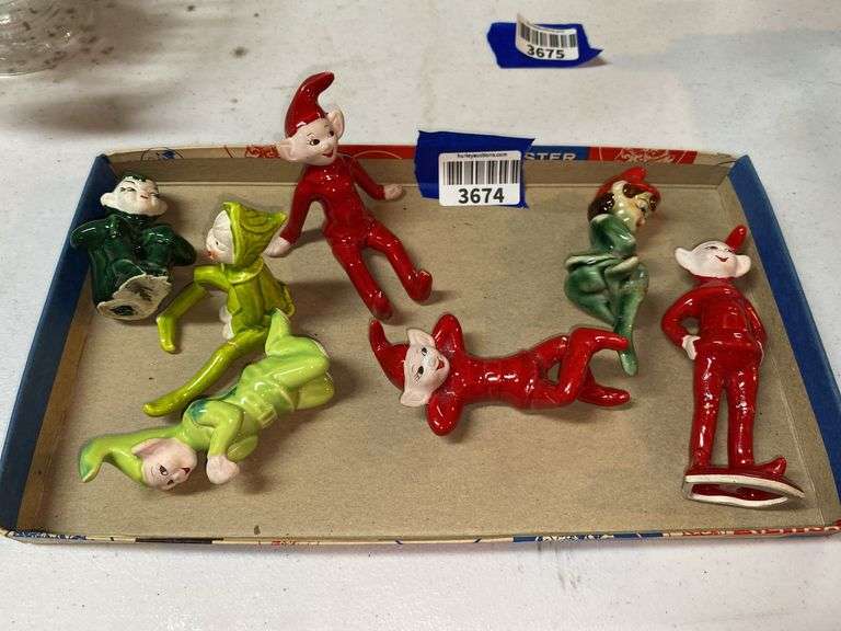 Vintage ceramic elf figurines - Hurley Real Estate & Auctions