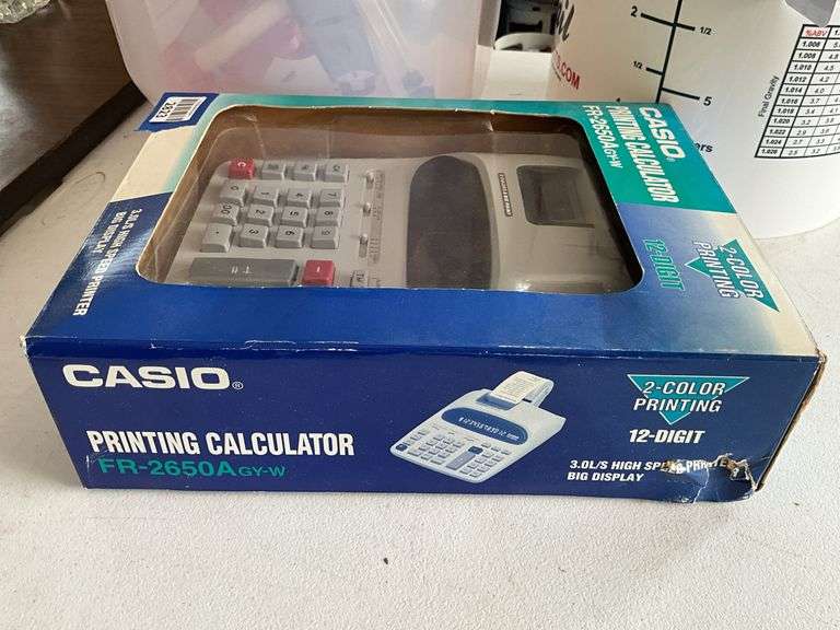 Casio printing calculator in box - Hurley Real Estate & Auctions