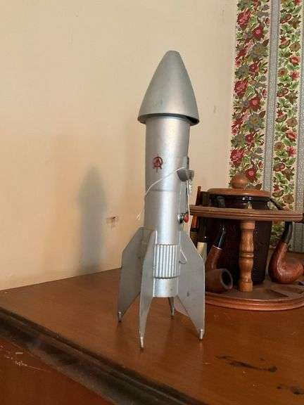 Vintage Rocket Ship bank - Hurley Real Estate & Auctions