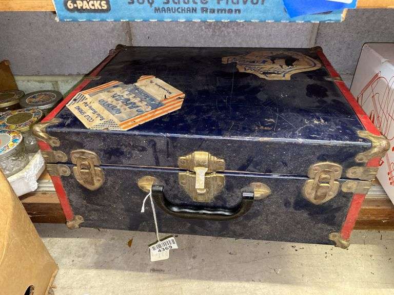 Vintage roller skates in red/white/blue case w/ COLD SPRING ROLLER ...