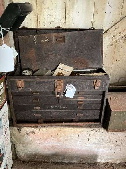 Hoffman metal machinist tool chest w/ contents - Hurley Real Estate ...