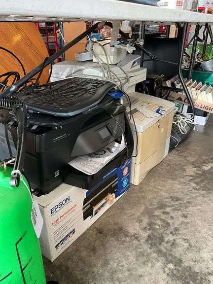 Large electronics lot including HP and Epson printers - Hurley Real ...