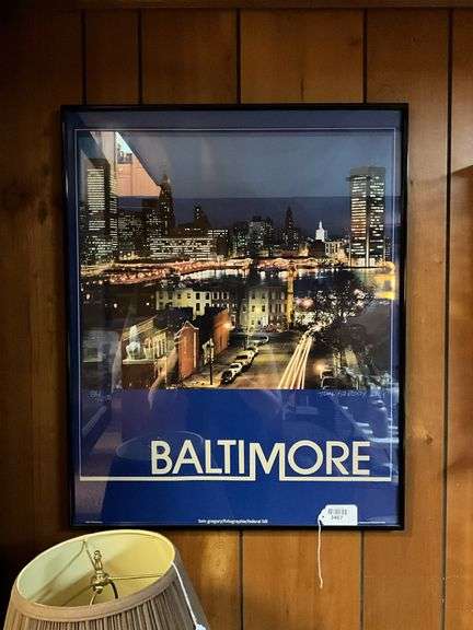 Tom Gregory Baltimore poster, framed 24.5x30.5 - Hurley Real Estate ...