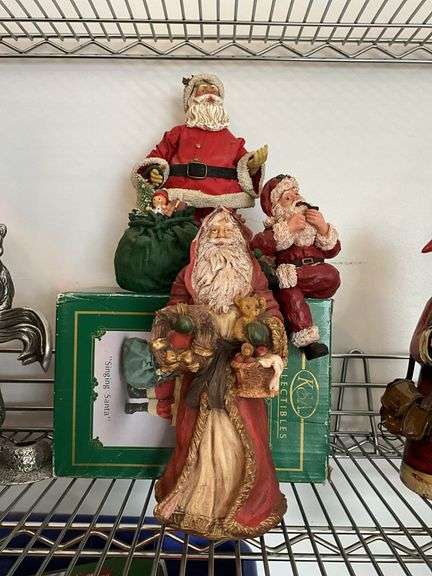 Three Santa Claus figures - Hurley Real Estate & Auctions