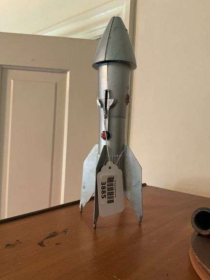 Vintage Rocket Ship bank - Hurley Real Estate & Auctions