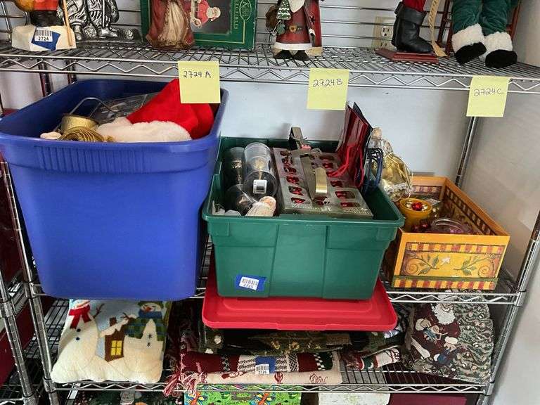 Contents of shelf: Christmas ornaments and decor - Hurley Real Estate ...