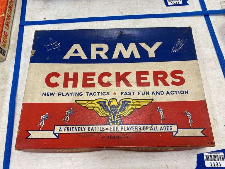 1943 ARMY CHECKERS game - Hurley Real Estate & Auctions