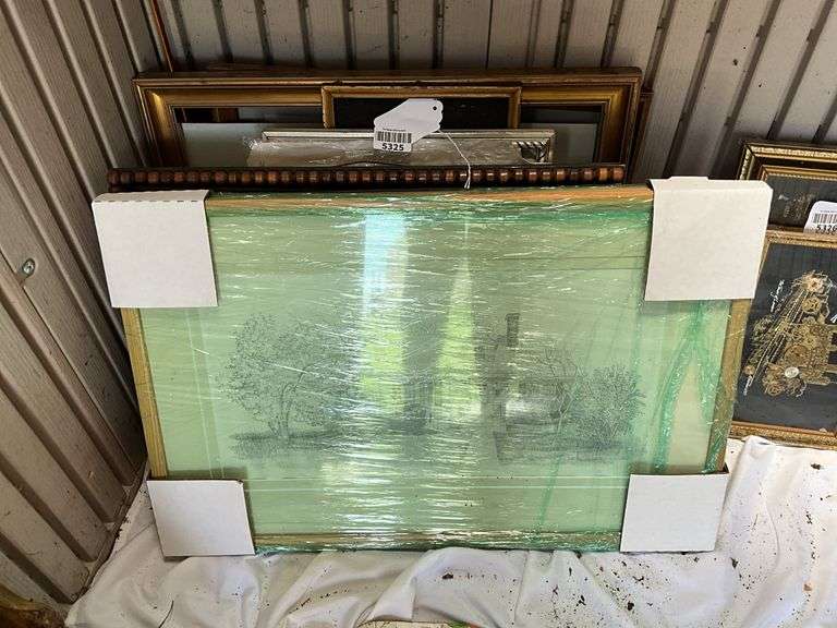 Framed tapestry and prints, landscape painting - Hurley Real Estate ...