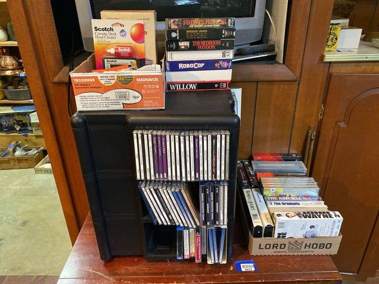 Classical music CDs in rack, DVDs, VHS tapes, misc - Hurley Real Estate ...