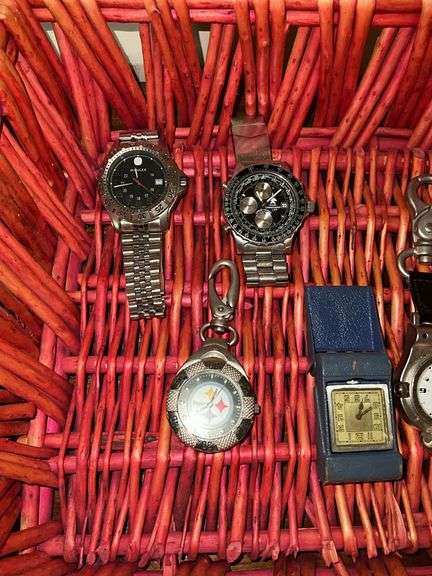 Art Deco travel/alarm watch, wrist and pendant watches including ...