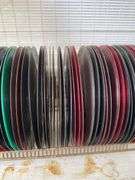 45rpm records on wire rack, Sim Mania 2 video games, other video games ...