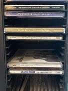 Sony component stereo system in cabinet w/ speaker set and CD, misc ...