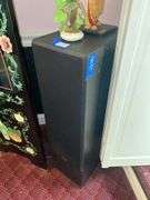 Sony component stereo system in cabinet w/ speaker set and CD, misc ...