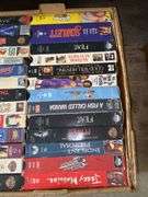 Two boxes of VHS tapes - Hurley Real Estate & Auctions