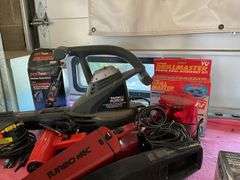 Task Force blower/mulcher, hand vacs, portable battery charger ...