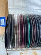 45rpm records on wire rack, Sim Mania 2 video games, other video games ...