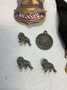 1993 Presidential Inauguration badge, running race watch fob, Esso medal, lion buttons - Hurley ...