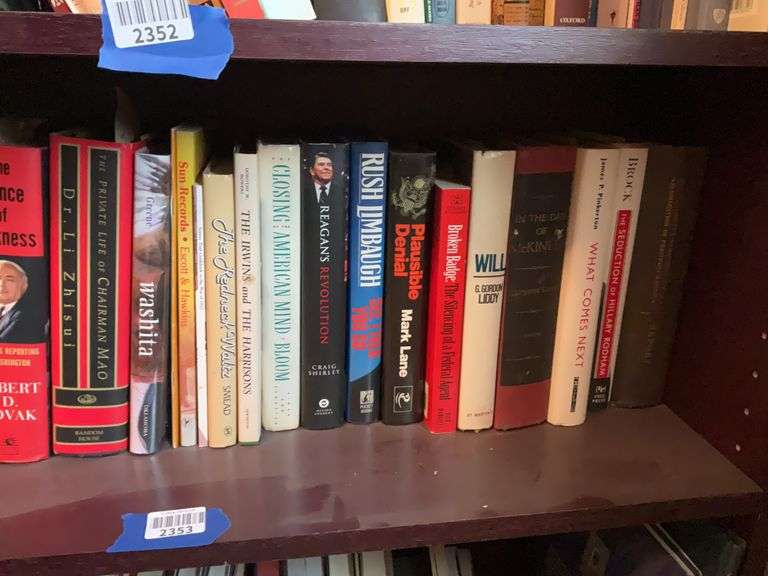 Book contents of shelf: biography, politics, misc - Hurley Real Estate ...