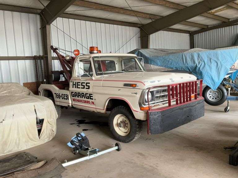 1971 Ford F250 4X4 Bumpside Highboy Tow Truck, RUNS - Hurley Real ...