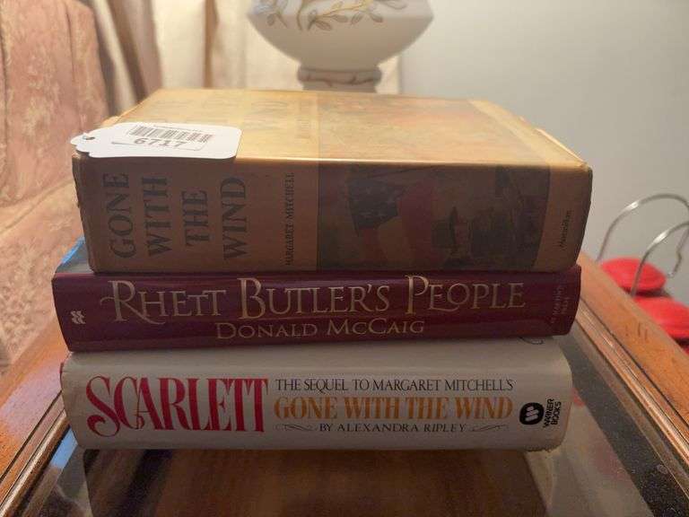 Three GWTW books: Gone With The Wind, Rhett Butler's People, Scarlett ...