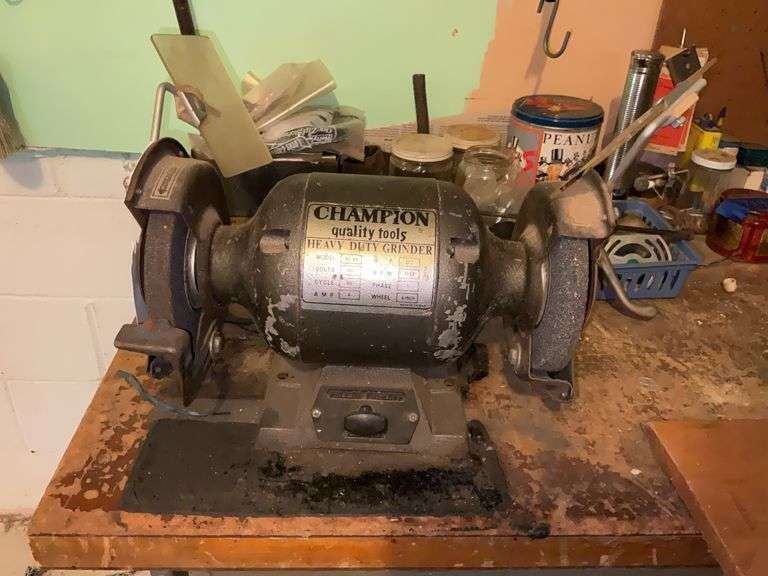 Champion bench grinder - Hurley Real Estate & Auctions