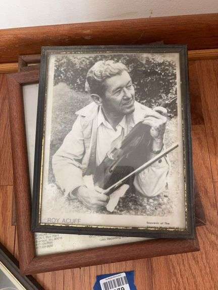 Framed Country music star photos: Hank Williams Sr, Roy Acuff, Boxcar ...