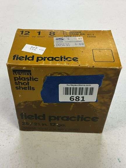 Ammo: .12 field practice shot shells - Hurley Real Estate & Auctions