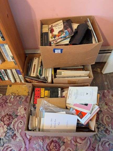 Four boxes of books - Hurley Real Estate & Auctions