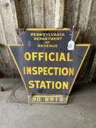 Official Inspection Station Sign - PLEASE NOTE: The small rectangular ...