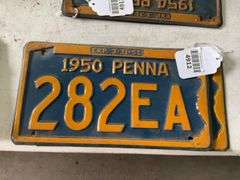 1950 Pennsylvania License Plates - Hurley Real Estate & Auctions