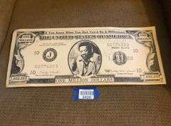 Bobby "Blue" Bland over sized One Million Dollar bill - Hurley Real ...
