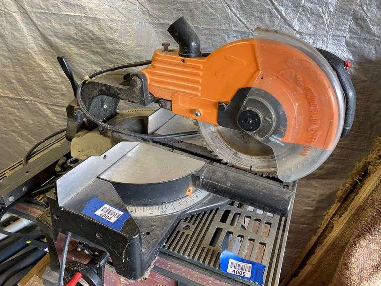 Chicago Electric 10" compound slide miter saw - Hurley Real Estate & Auctions