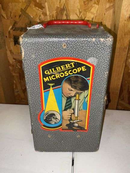 Gilbert toy microscope case w/ two microscopes - Hurley Real Estate ...