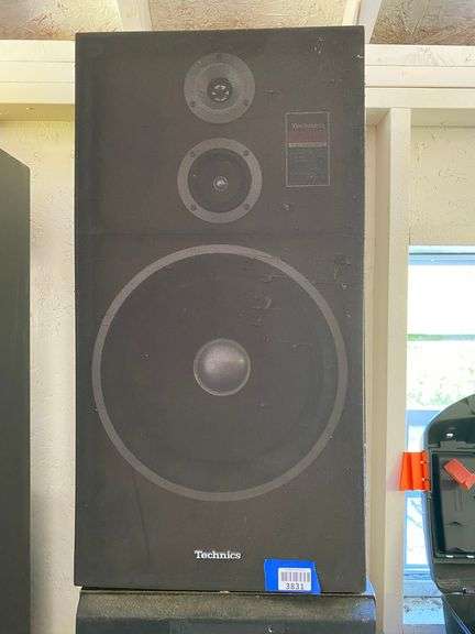 Pair of large Technics speakers - Hurley Real Estate & Auctions