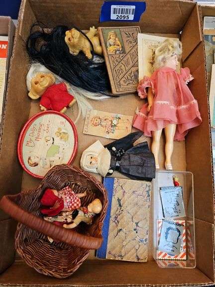 Two 1960’s Troll dolls, miniature dolls, Cracker Jack prizes, doll ...