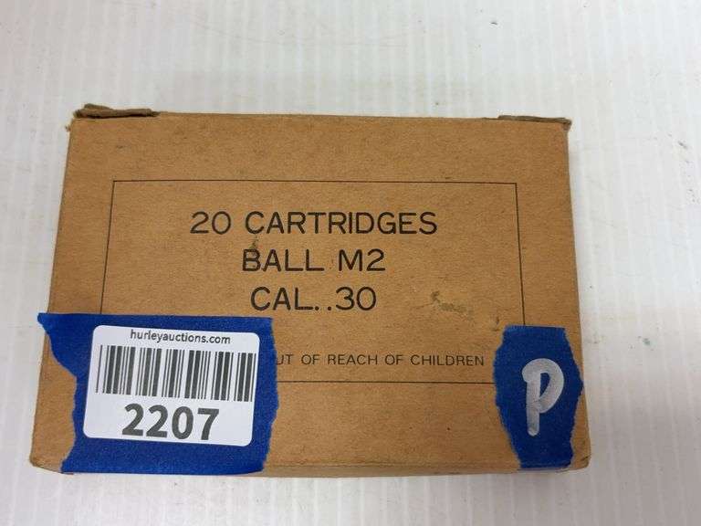 Partial Box of Ball M2 30 Cal - Hurley Real Estate & Auctions