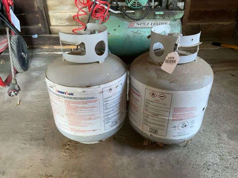 Two propane tanks - Full - Hurley Real Estate & Auctions