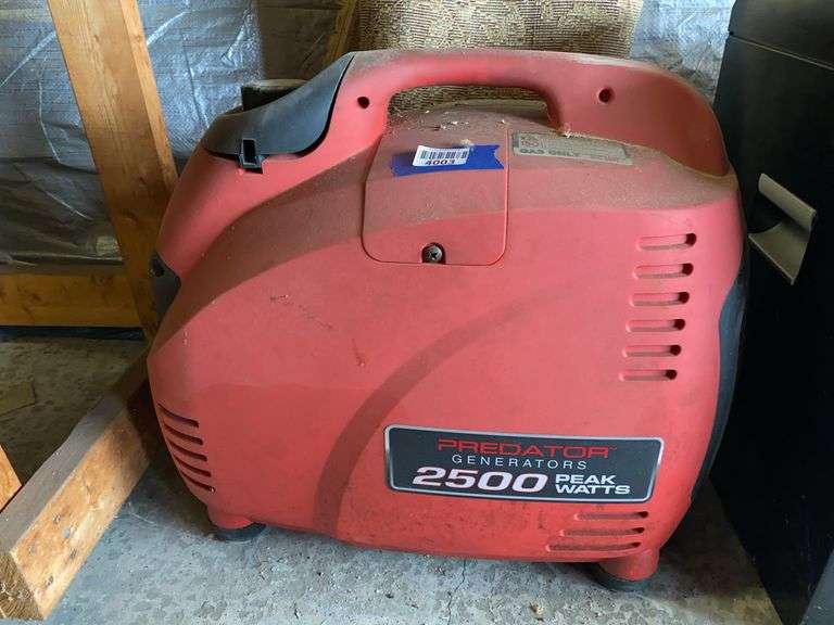 Predator 2500 gas generator - Hurley Real Estate & Auctions