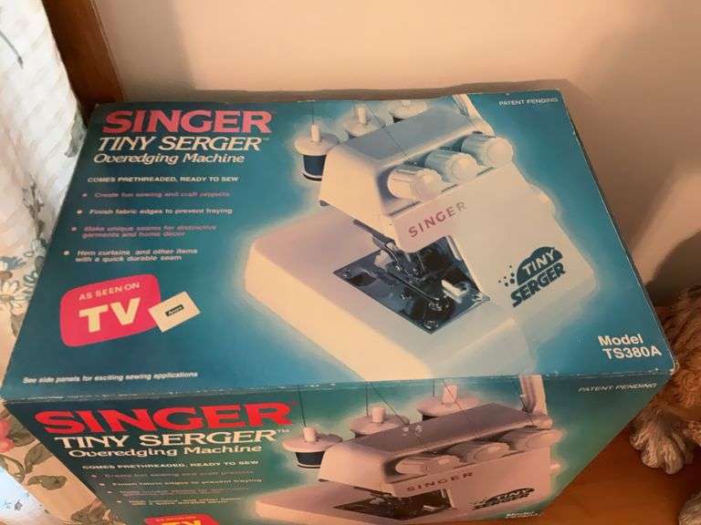 Singer Tiny Serger sewing machine in box - AS SEEN ON TV - Hurley Real ...