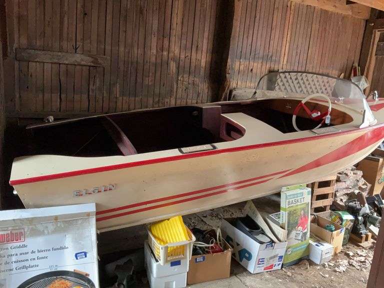 Elgin 13’ boat with trailer ***Please Note - no title will be provided ...