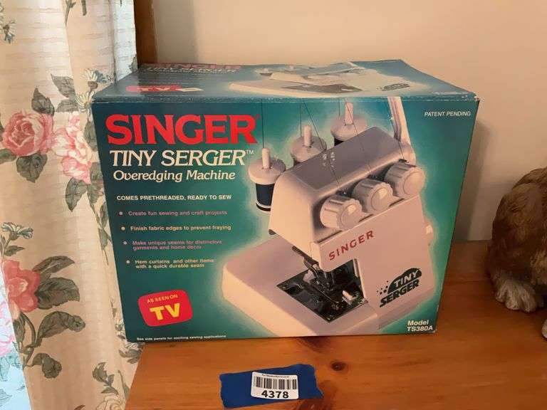 Singer Tiny Serger sewing machine in box - AS SEEN ON TV - Hurley Real ...
